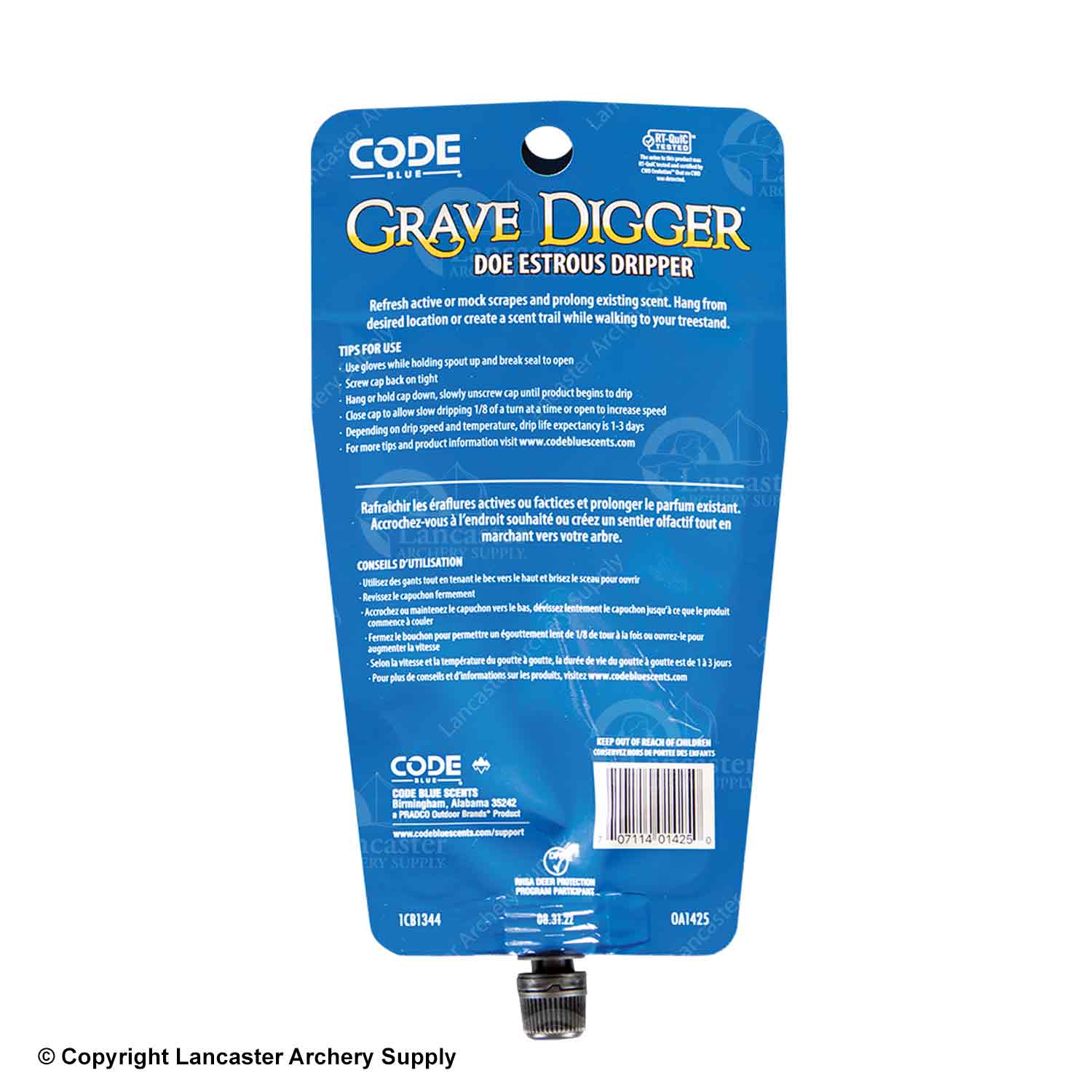Code Blue Grave Digger Doe Estrus Dripper (2 oz) – Lancaster Archery Supply