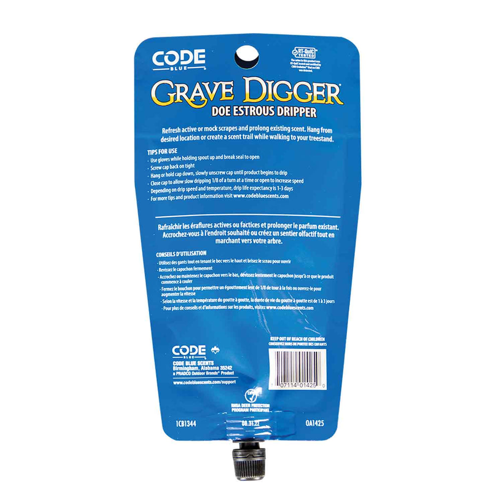 Code Blue Grave Digger Doe Estrus Dripper (2 oz) – Lancaster Archery Supply