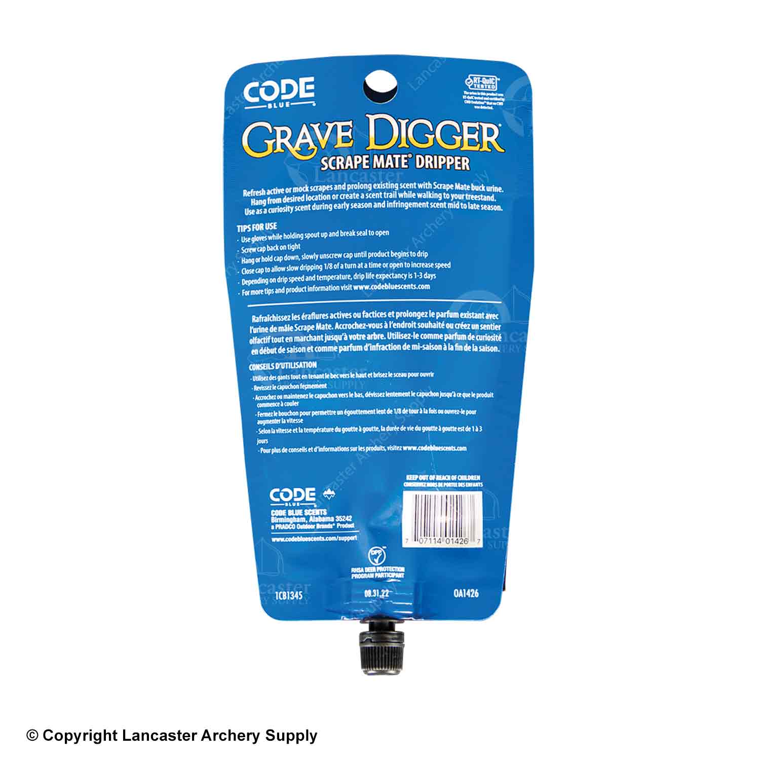 Code Blue Grave Digger Scrape Mate Dripper (2 oz) – Lancaster Archery ...