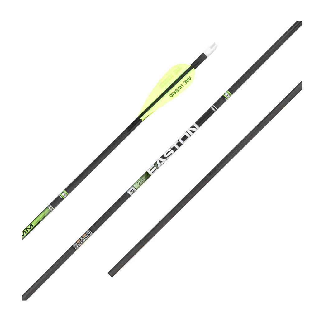 Easton Axis 5mm Match Grade Fletched Arrows w/HIT Inserts and Collars ...