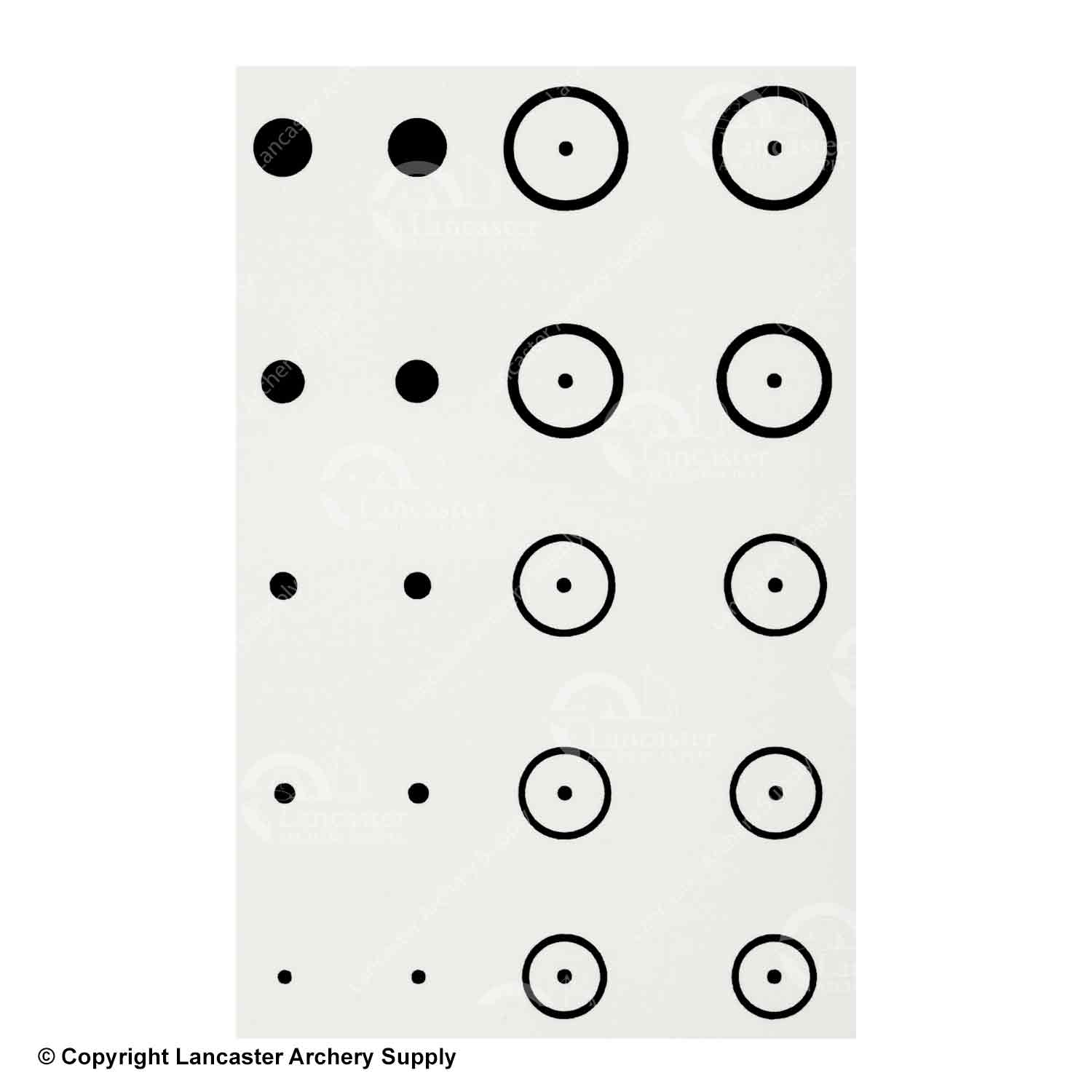 Gunstar Precision Target Rub-On Aiming Reticles – Lancaster Archery Supply