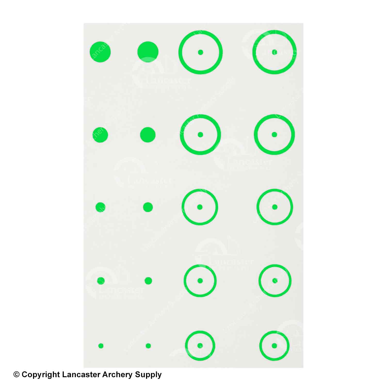 Gunstar Precision Target Rub-On Aiming Reticles – Lancaster Archery Supply