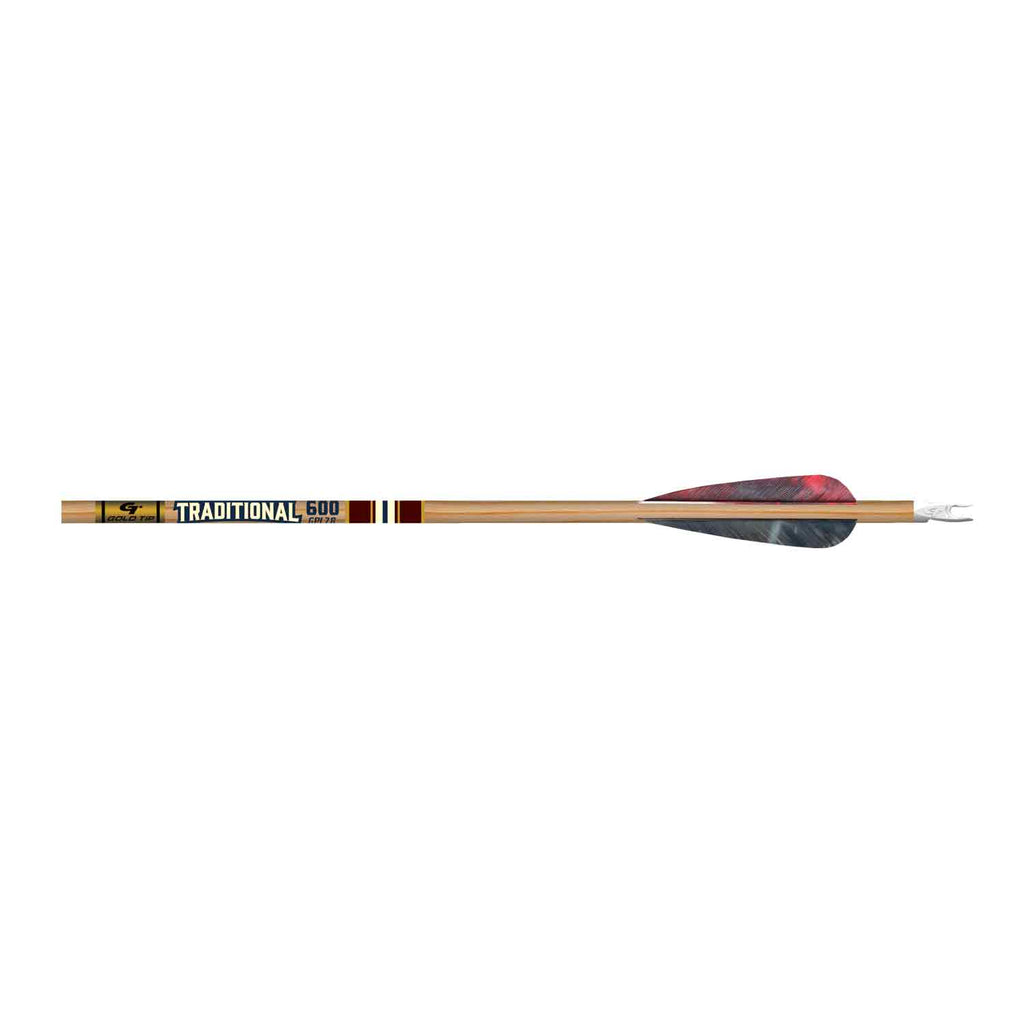 Gold Tip Traditional Classic Feather Fletched Arrows – Lancaster ...