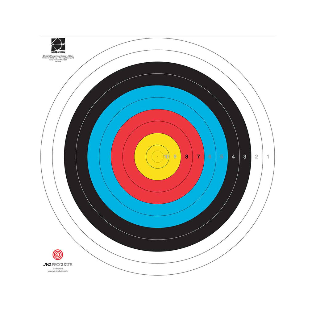 JVD 122CM Reinforced FITA Target Face – Lancaster Archery Supply
