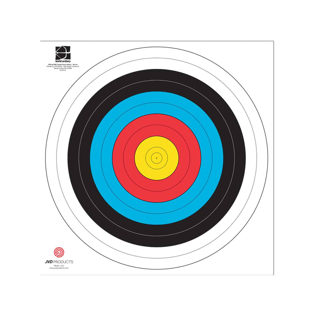 JVD 40CM Reinforced FITA Target Face – Lancaster Archery Supply