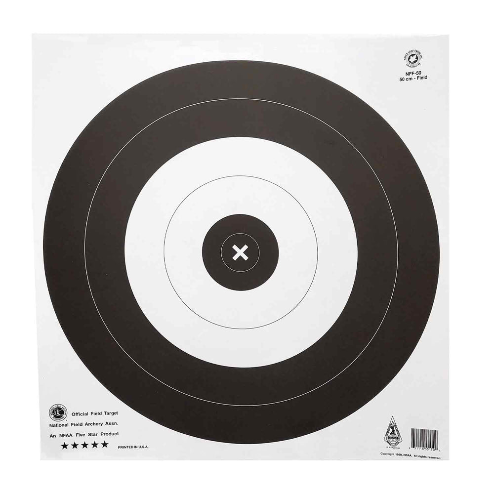 Maple Leaf 50cm NFAA Official Field Target Face – Lancaster Archery Supply