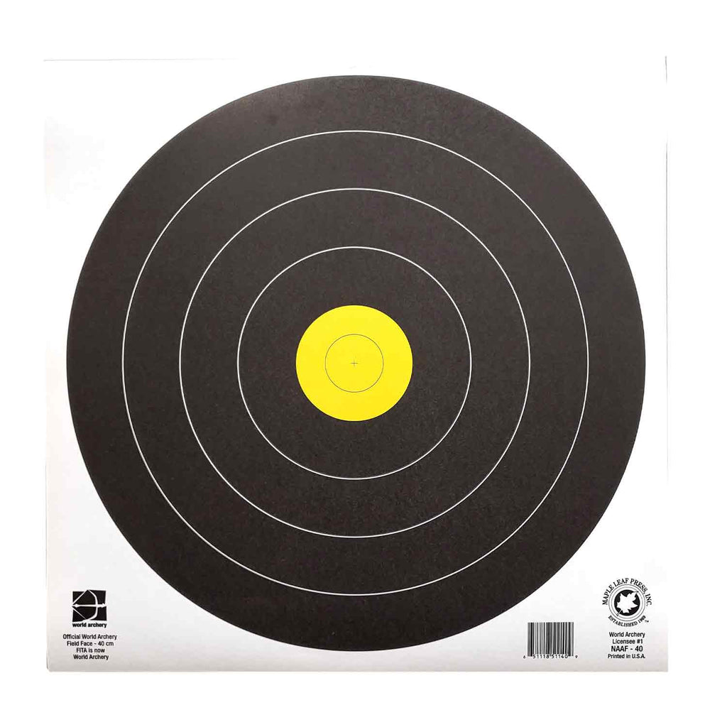 Maple Leaf World Archery Official Field Target Face (40 cm) – Lancaster ...