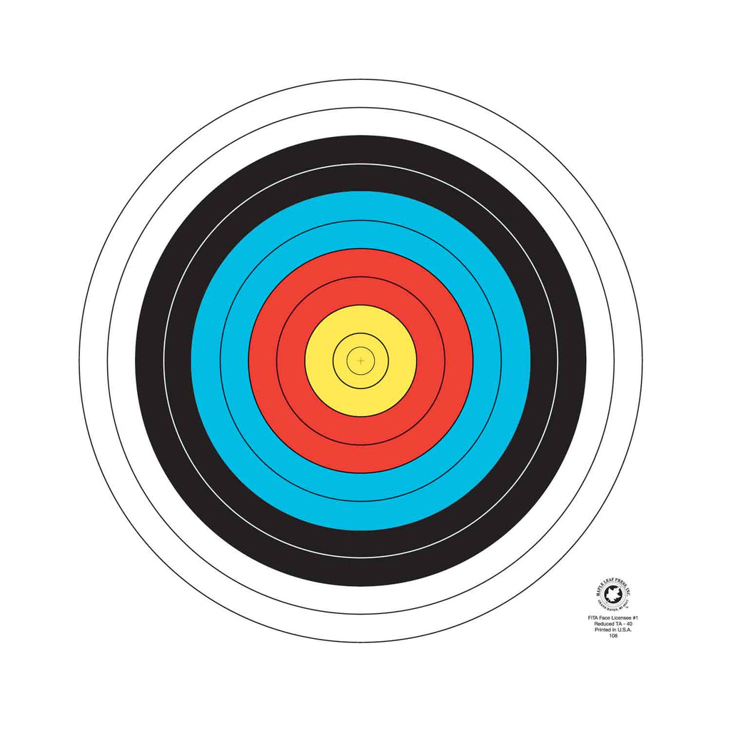 Maple Leaf Miniature 40cm 10-Ring Target Faces – Lancaster Archery Supply
