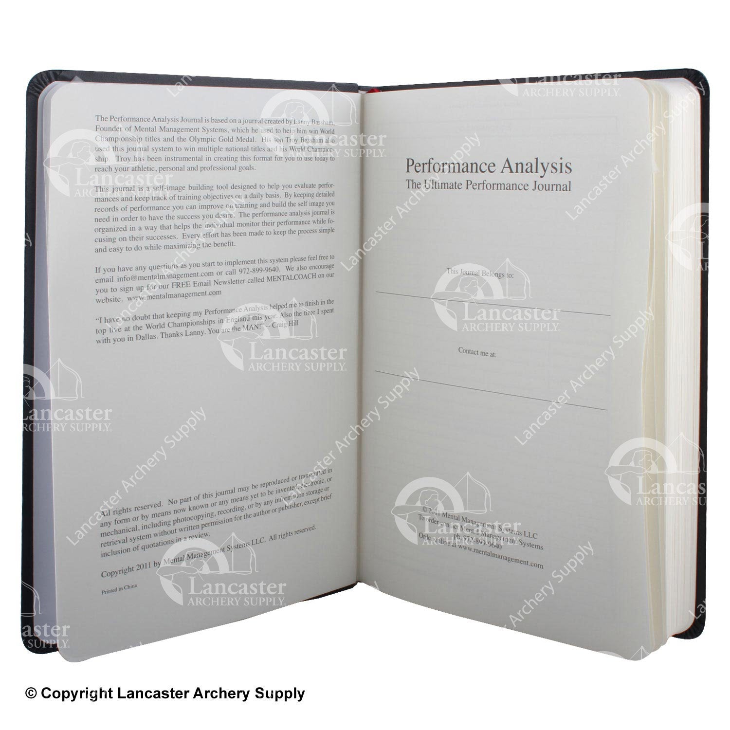 Mental Management Performance Analysis Journal – Lancaster Archery Supply