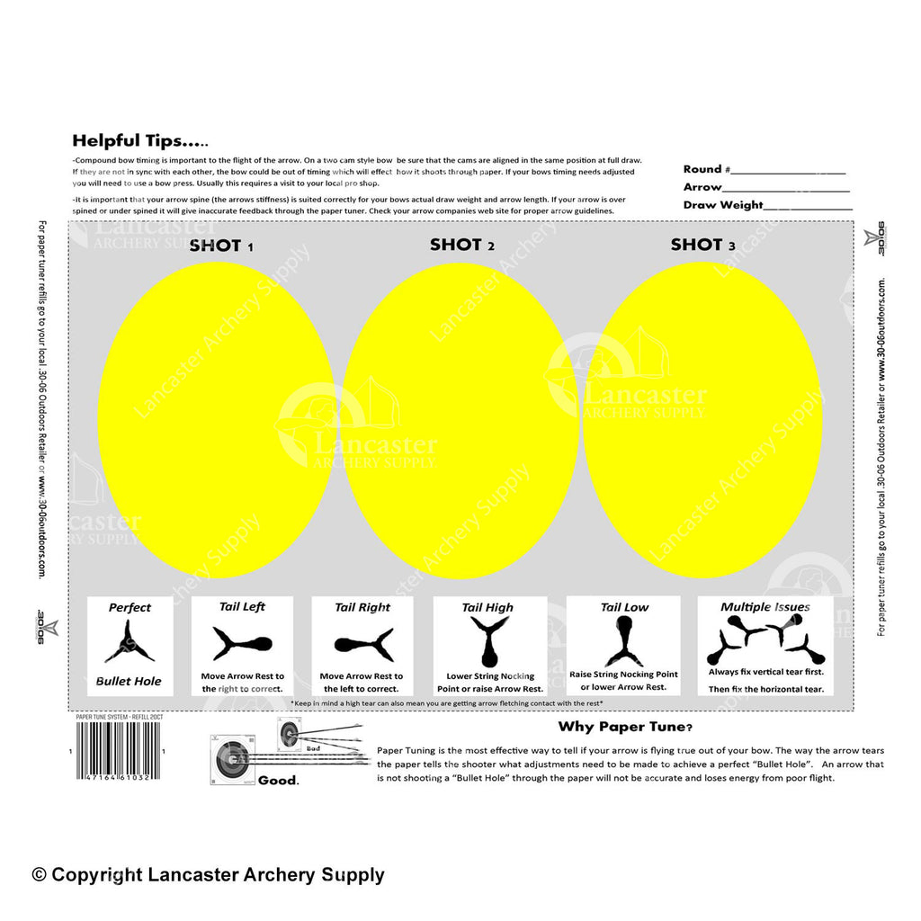 30-06 Paper Tune-It Paper Tuning System Paper Refill – Lancaster ...